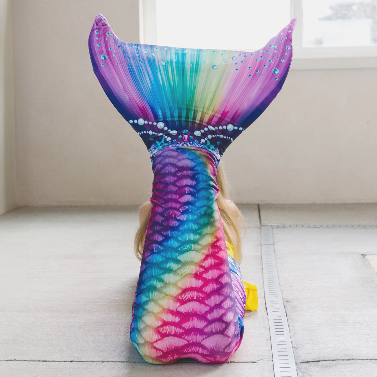 New Rainbow Fantasy Starter Mermaid Tail with Monofin – Fin Fun Mermaid