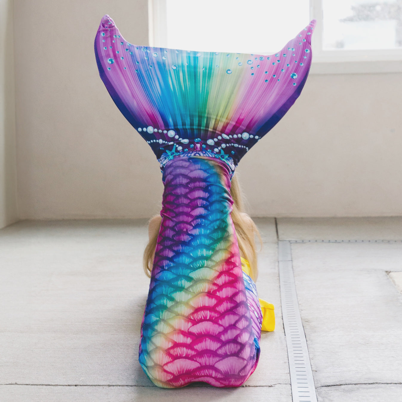 New Rainbow Fantasy Starter Mermaid Tail with Monofin – Fin Fun Mermaid