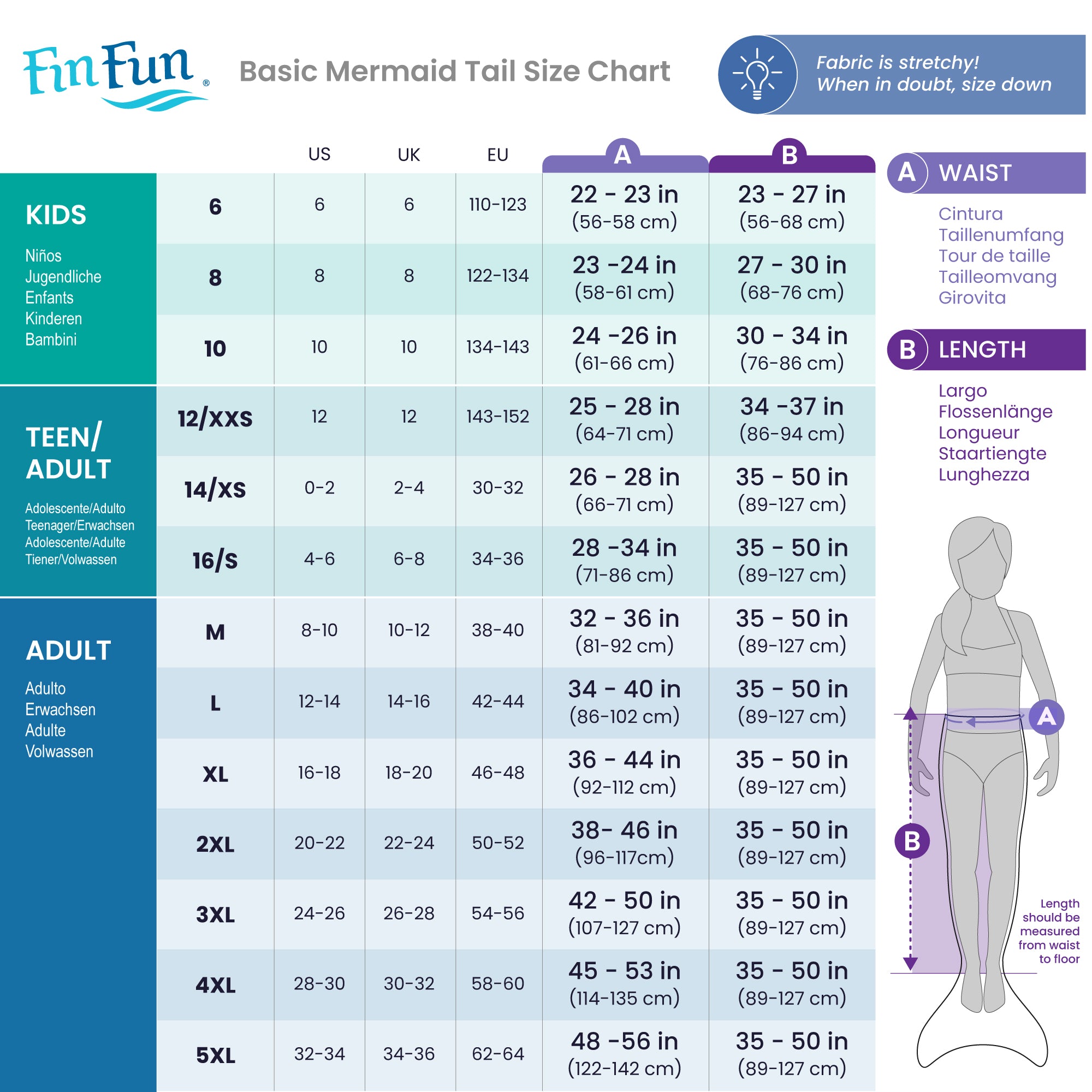 Custom Tail Creator - Design Tool – Fin Fun Mermaid