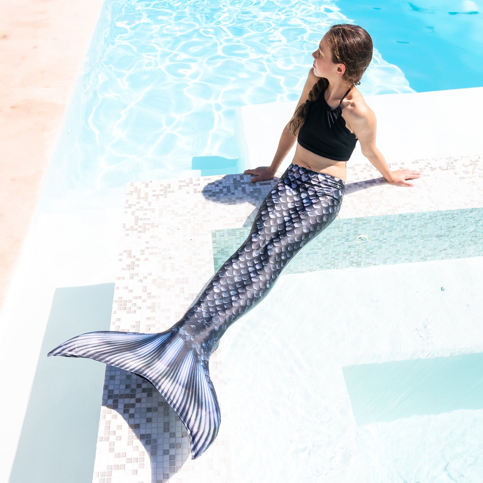 Barracuda Black Mermaid Tail – Fin Fun Mermaid