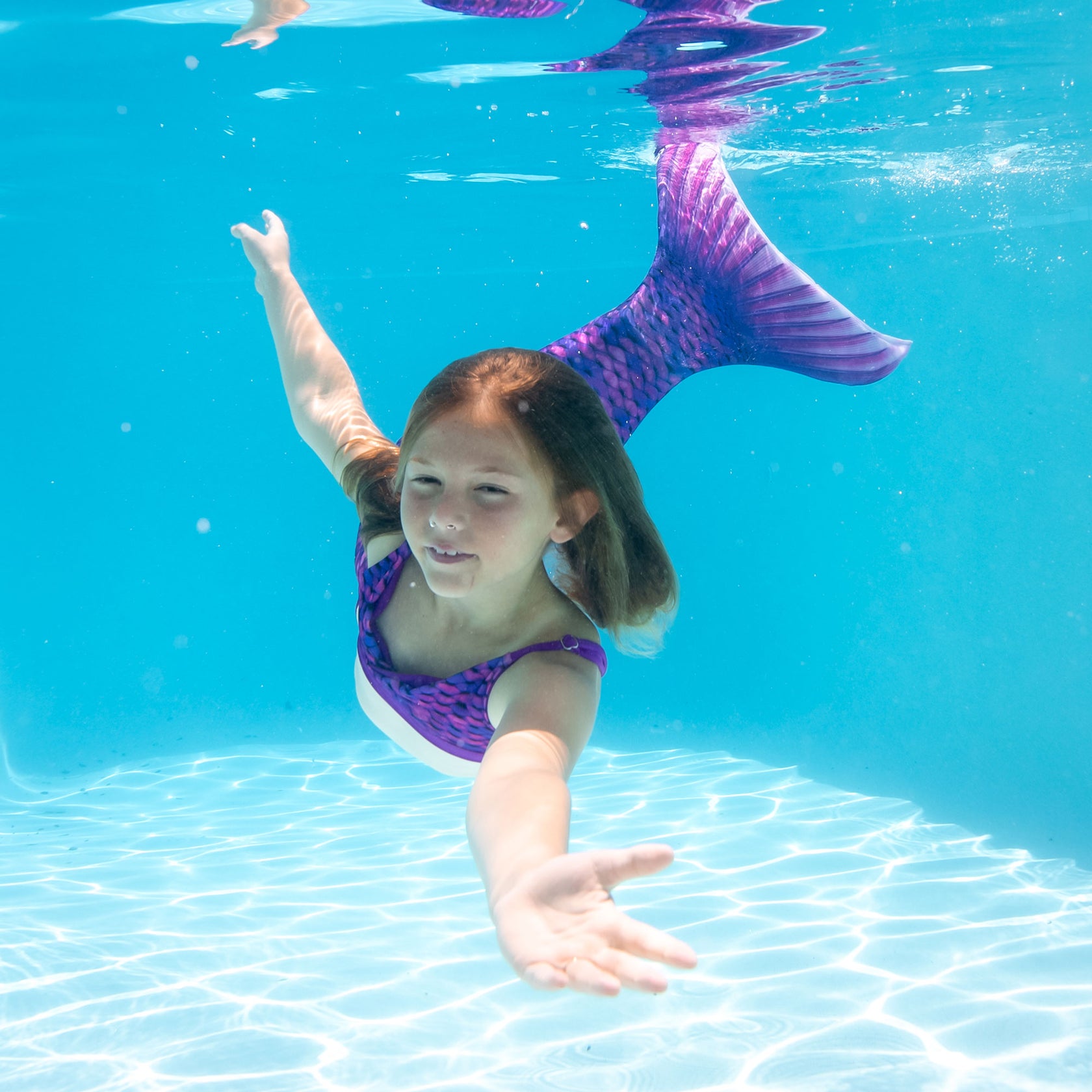 Asian Magenta Mermaid Tail – Fin Fun Mermaid