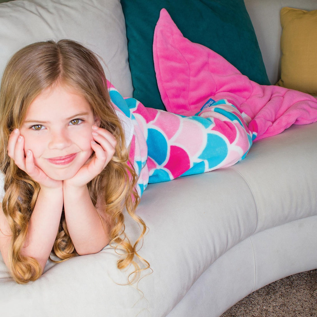 Cuddle Tails Mermaid Tail Blanket in Pink Dream – Fin Fun Mermaid