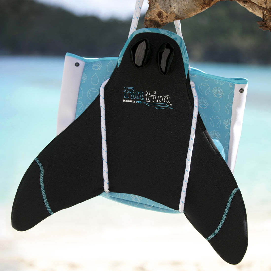 Blue Trim Monofin – Fin Fun Mermaid